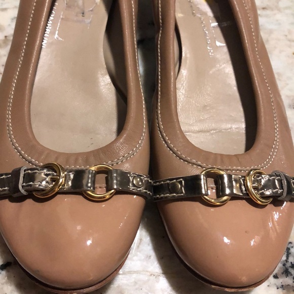 Attilio Giusti Leombruni | Shoes | Agl Belted Tanbeige Flat Shoes Size ...
